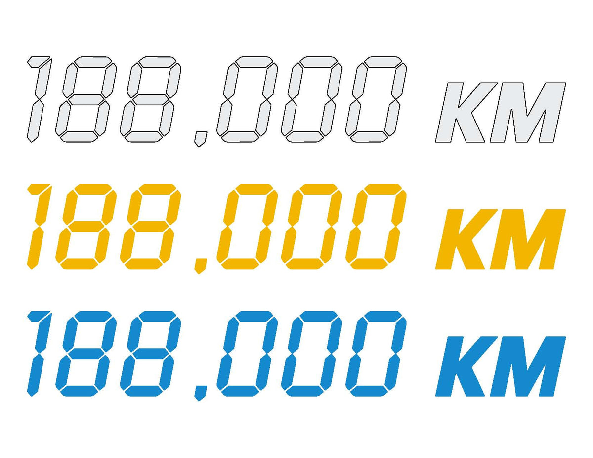 LCD - KILOMETRE STICKER – AutoSign