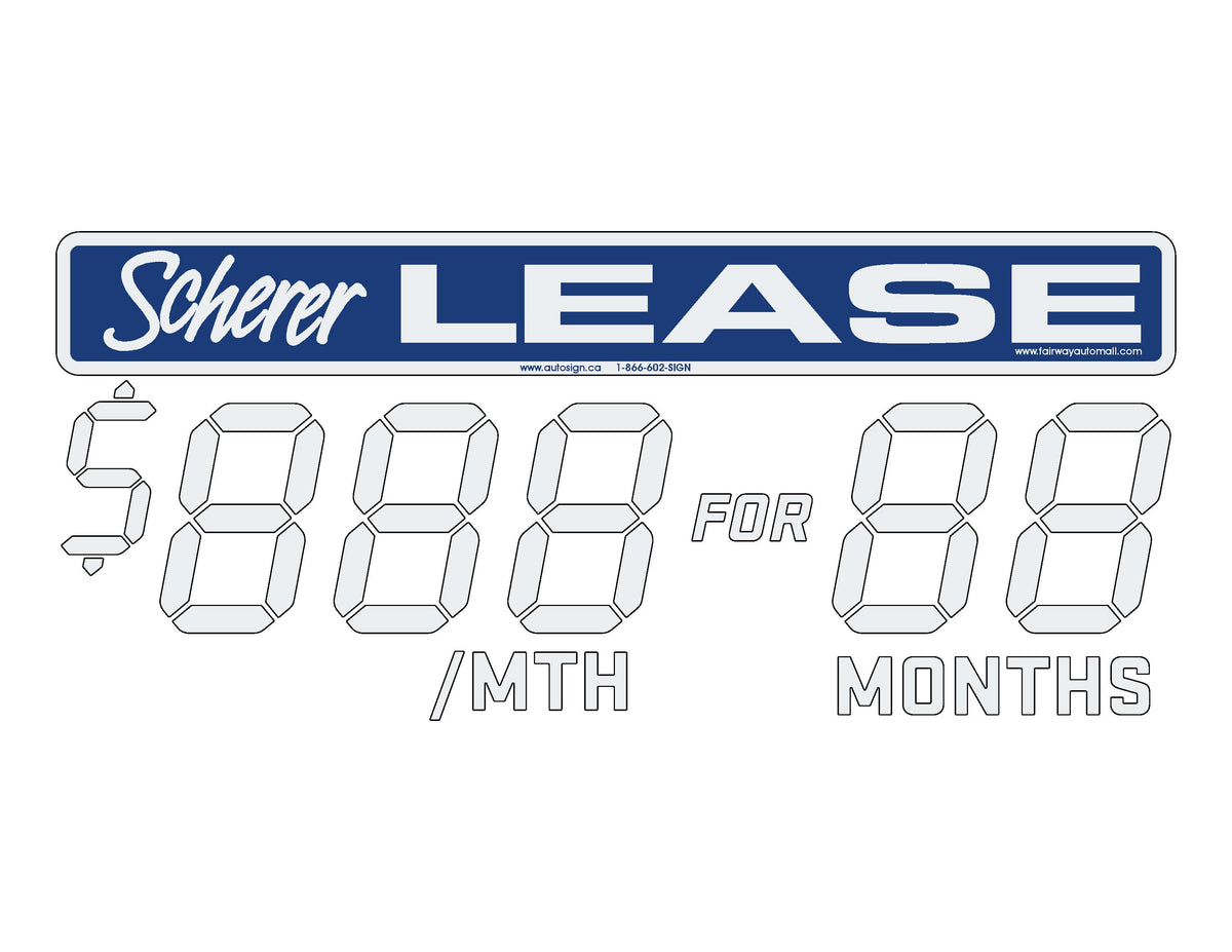 CUSTOM LEASING OFFER - WINDSHIELD STICKER – AutoSign